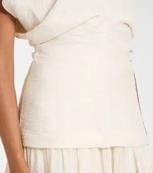 TOTEME Draped Top - White