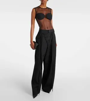 NENSI DOJAKA Mesh Bodysuit