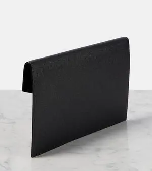Saint Laurent Uptown Leather Clutch - Black