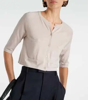 Max Mara Cropped Wool Cardigan