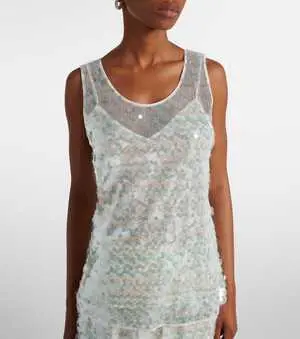 XU ZHI Beaded Tank Top