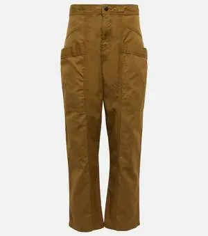 MARANT ETOILE Pandore Cotton-blend Pants - Brown
