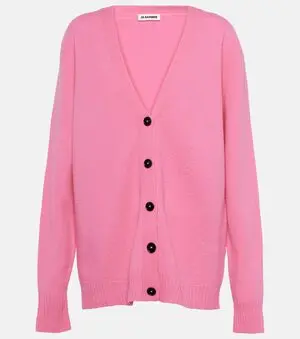 JIL SANDER Wool Cardigan - Pink