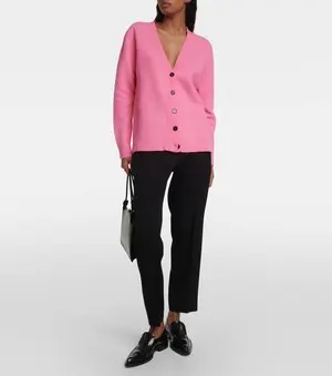 JIL SANDER Wool Cardigan - Pink
