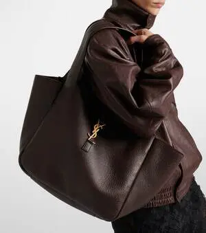 Saint Laurent Le 5 A 7 Bea Large Leather Shopper