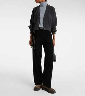 Brunello Cucinelli Cotton-blend Velvet Pants