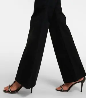 Ulla Johnson Lou High-rise Flared Jeans - Black