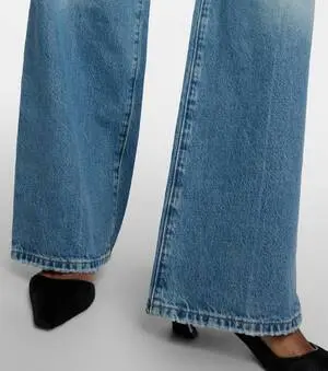 FRAME Le Jane High-rise Wide-leg Jeans - Blue