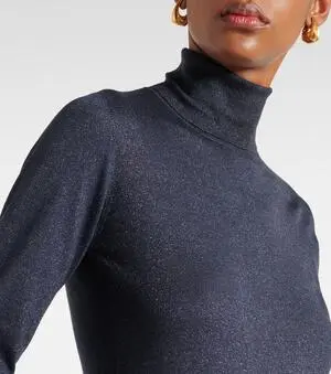 Brunello Cucinelli Turtleneck Cashmere-blend Top