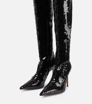 Alexandre Vauthier Elixir Sequined Over-the-knee Boots