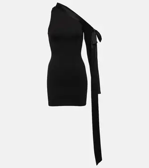 David Koma One-shoulder Mini Dress - Black