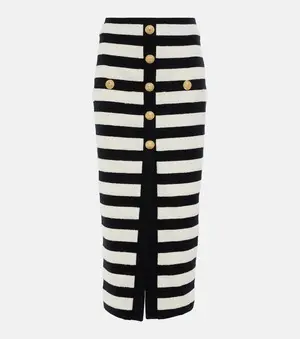 Balmain Striped Skirts