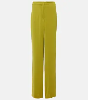 Max Mara Medusa High-rise Straight Leg Trousers - Green