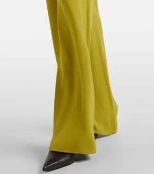 Max Mara Medusa High-rise Straight Leg Trousers - Green