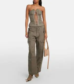 DION LEE Mid-rise Cargo Pants