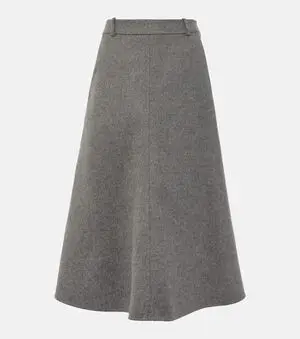 Brunello Cucinelli Wool Midi Skirt