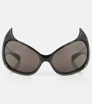 Balenciaga Gotham Cat Eye Sunglasses - Black
