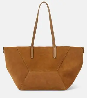 Brunello Cucinelli Duo Large Suede Tote Bag