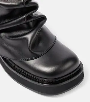 Attico Robin Leather Ankle Boots