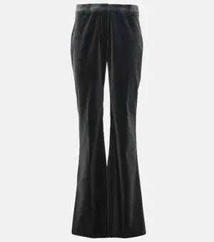 Etro Cotton Flared Trousers - Grey