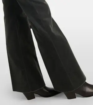 Etro Cotton Flared Trousers - Grey