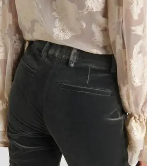 Etro Cotton Flared Trousers - Grey