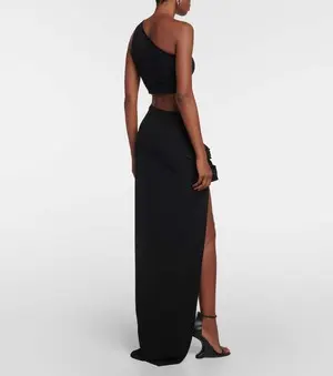 Rick Owens High-rise Asymmetric Maxi Skirt