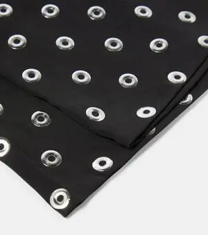 Alaïa Eyelet Embellished Gloves