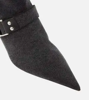 Blumarine Jeanne Knee-high Denim Boots