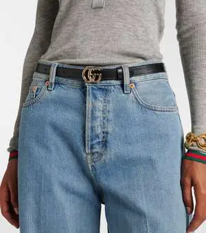 Gucci Gg Marmont Leather Belt