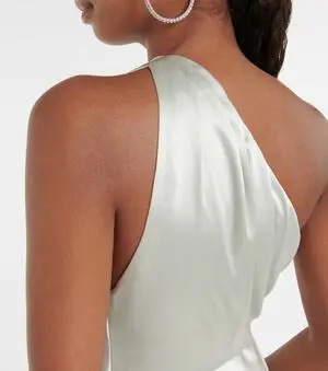 THE SEI Draped One-shoulder Gown