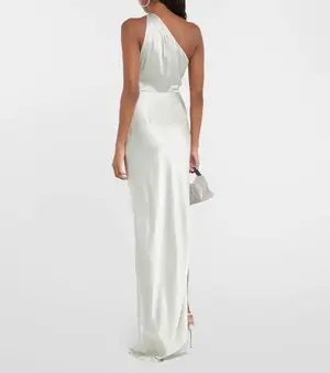 THE SEI Draped One-shoulder Gown