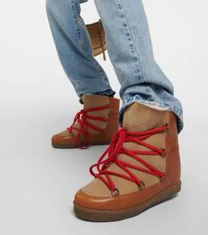 Isabel Marant Étoile Nowles Leather Snow Boots