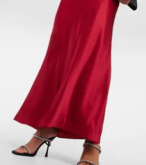 THE SEI Silk Satin Maxi Skirt