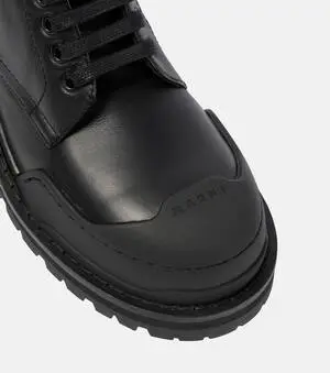 Marni Dada Leather Combat Boots
