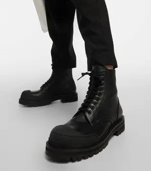 Marni Dada Leather Combat Boots
