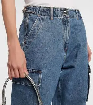 Coperni Wide-leg Cargo Denim Pants