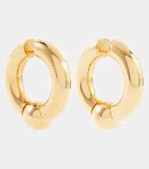 Balenciaga Mega Hoop Earrings - Gold