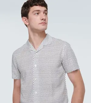 Orlebar Brown Hibbert Floral Bowling Shirt