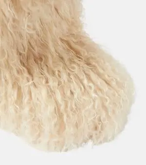 Bogner Les Arcs Shearling Snow Boots - Beige