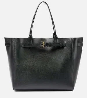 TOM FORD Tara Large Grained Leather Tote Bag
