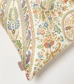 Etro Embroidered Cotton Cushion