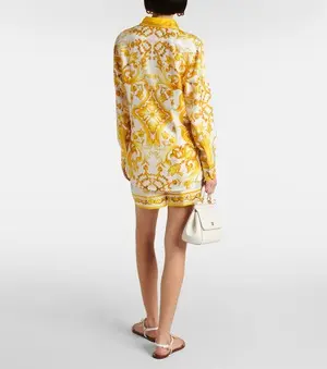 Dolce & Gabbana Majolica Silk Twill Shirt