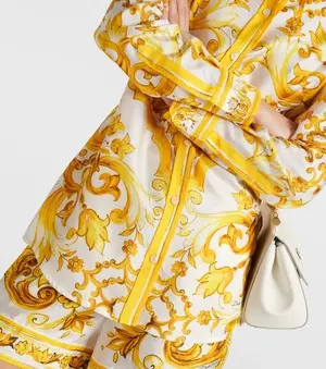 Dolce & Gabbana Majolica Silk Twill Shirt