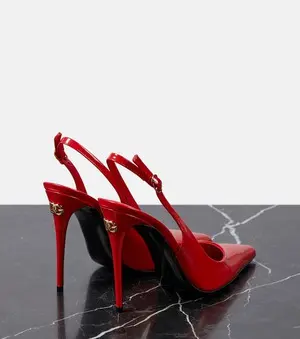Dolce & Gabbana Dg Patent Leather Slingback Pumps