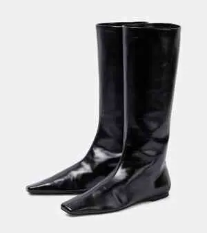 THE ROW Bette Leather Knee-high Boots