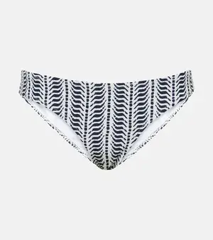 Heidi Klein Indigo Urchin Low-rise Bikini Bottom - Multicoloured