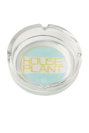 HOUSEPLANT Glass Ashtray In Baby Blue - Blue Houseplant Logo