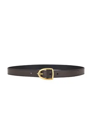TOM FORD 23mm Angled Buckle Belt - Chocolate