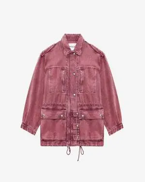 MARANT ETOILE Joanna Denim Jacket - Raspberry